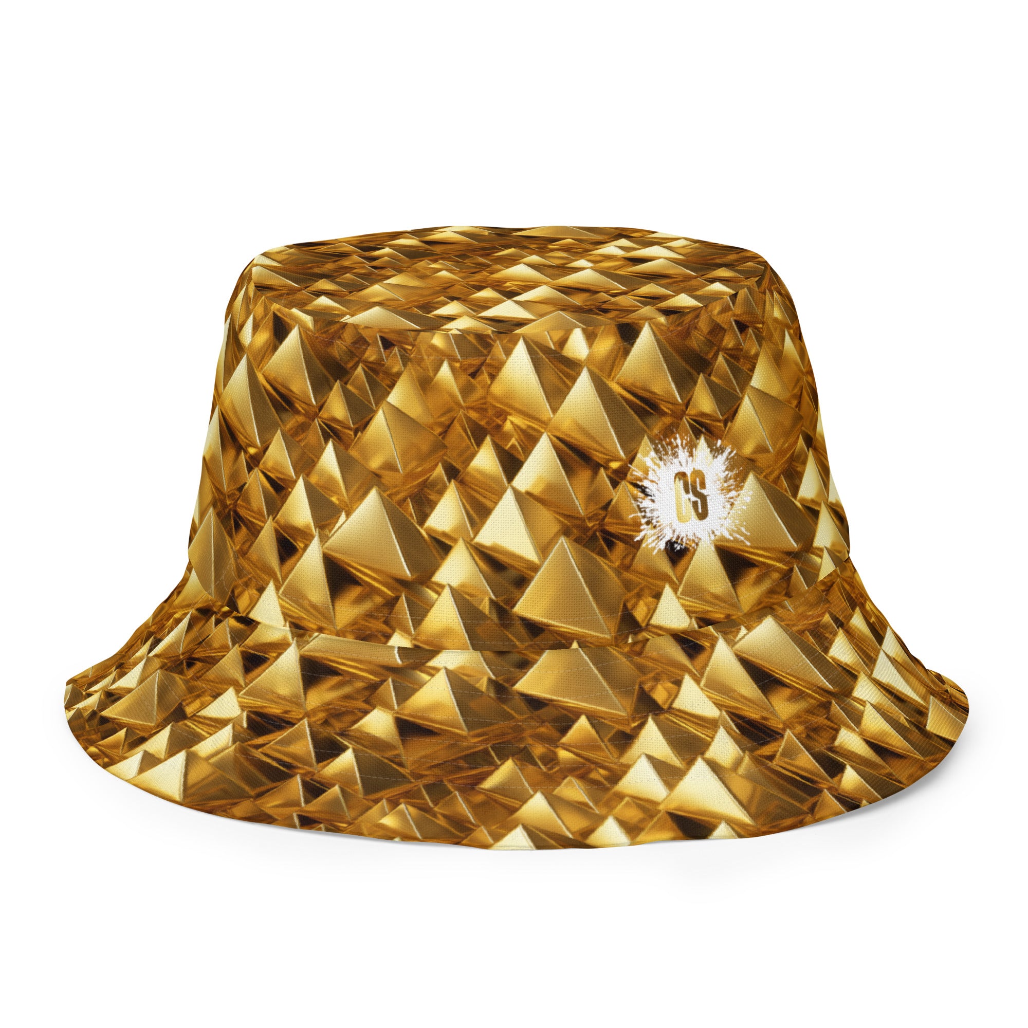 Golden Pyramids Reversible bucket hat – ColorSplash Illusions